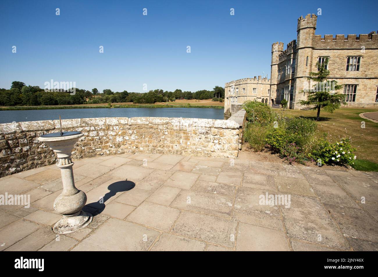 Leeds Castle Kent England Stock Photo - Alamy