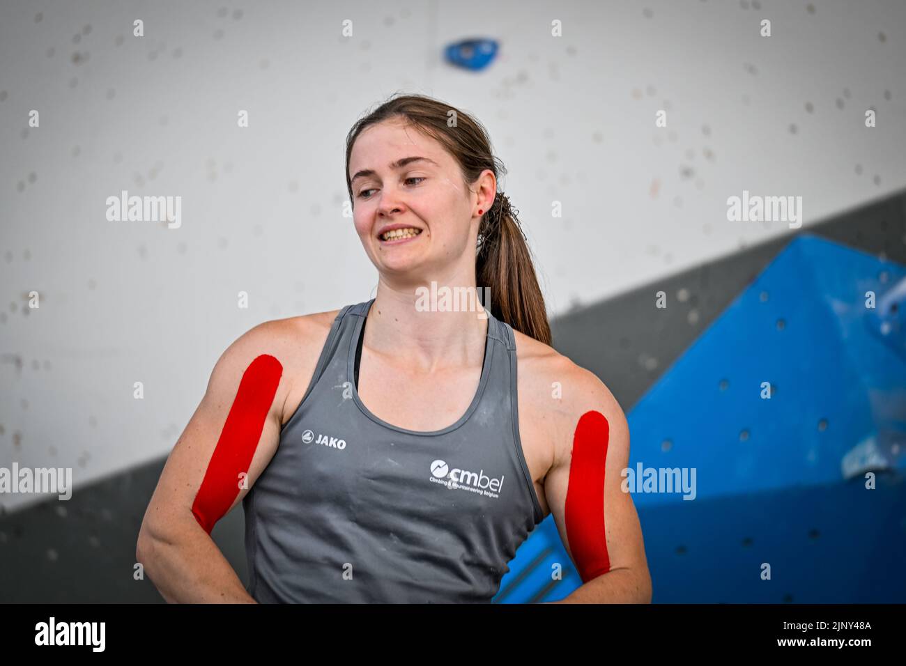 Belgian Chloe Caulier pictured in action during the final of the women ...