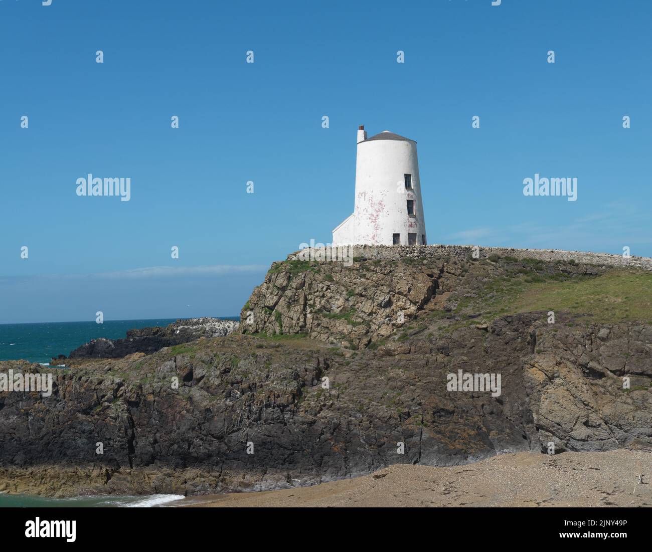 Twr Mawr lighthouse Stock Photo - Alamy