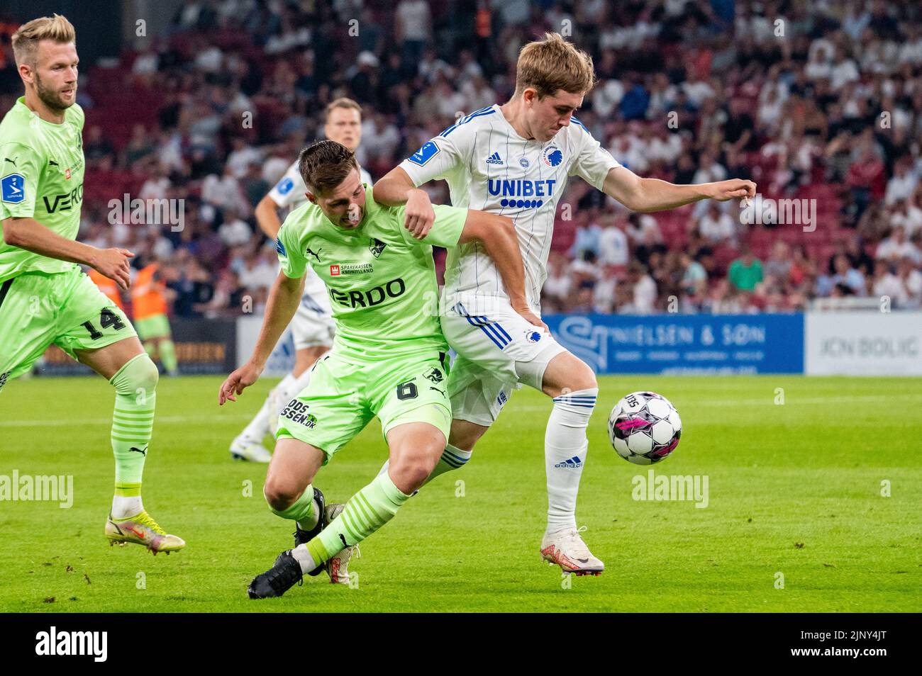 Copenhagen, Denmark. 12th, August 2022. Lasse Berg Johnsen (6) of ...