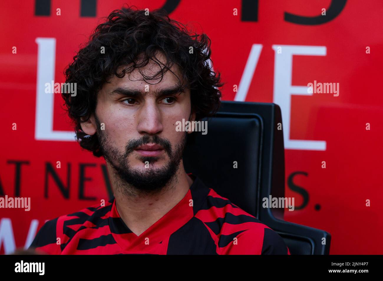 Yacine Adli of AC Milan looks on during the Serie A 2022/23 football ...