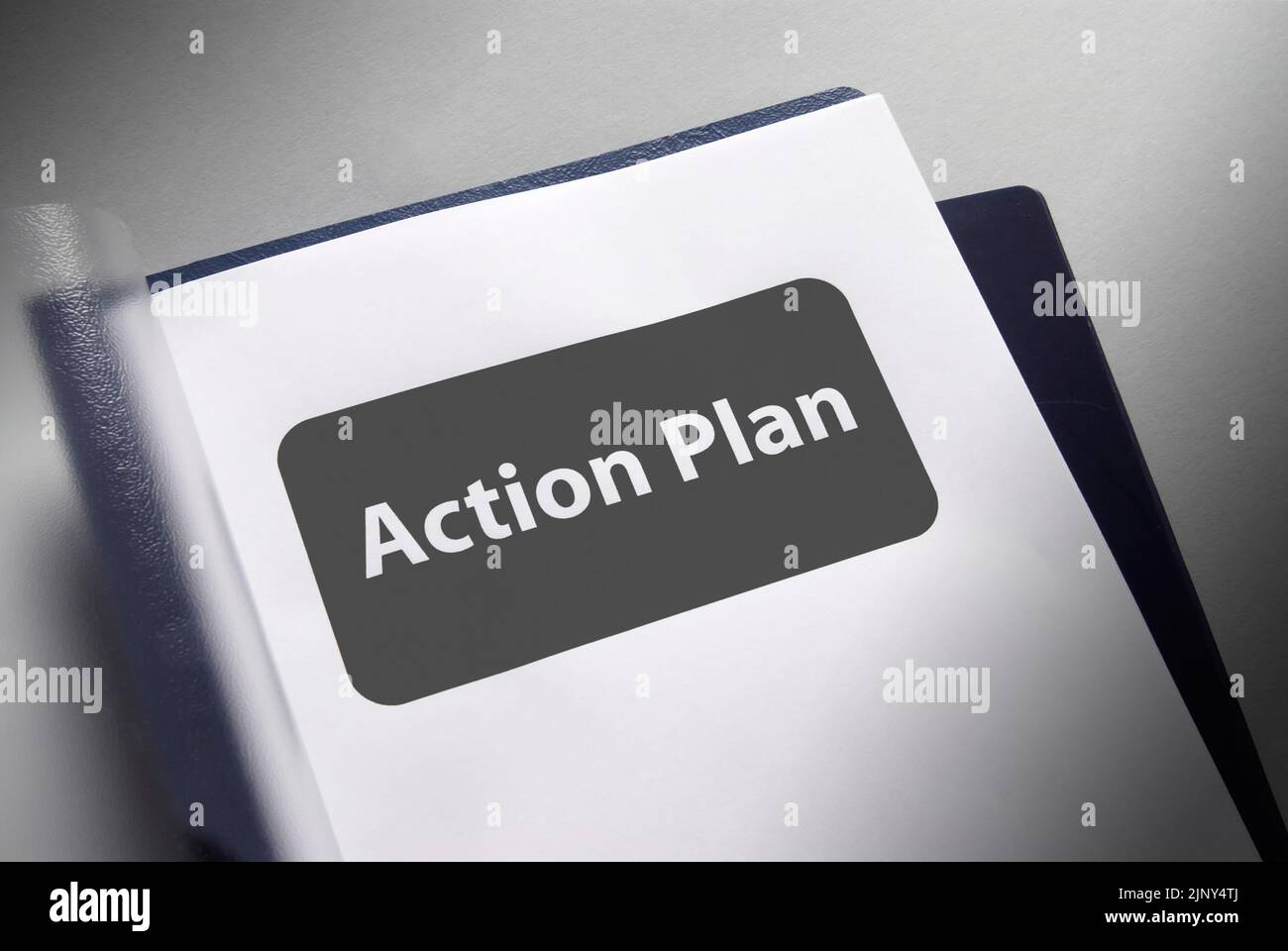 Document title page for the action plan Stock Photo - Alamy