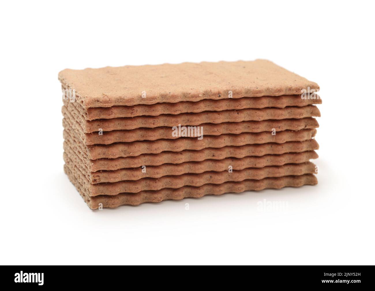 Stack of brown rye crispy bread isolated on white Stock Photo - Alamy