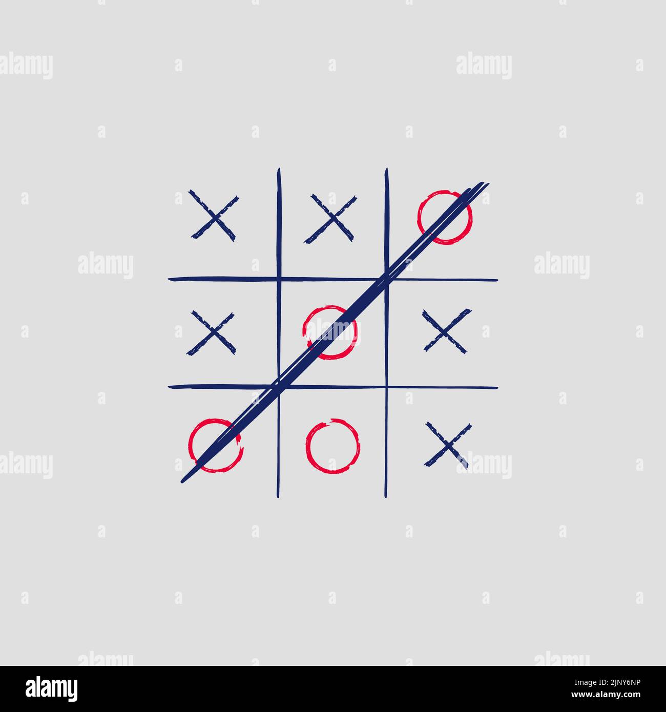 Tic tac toe game location. Criss cross and circles, classic paper ...