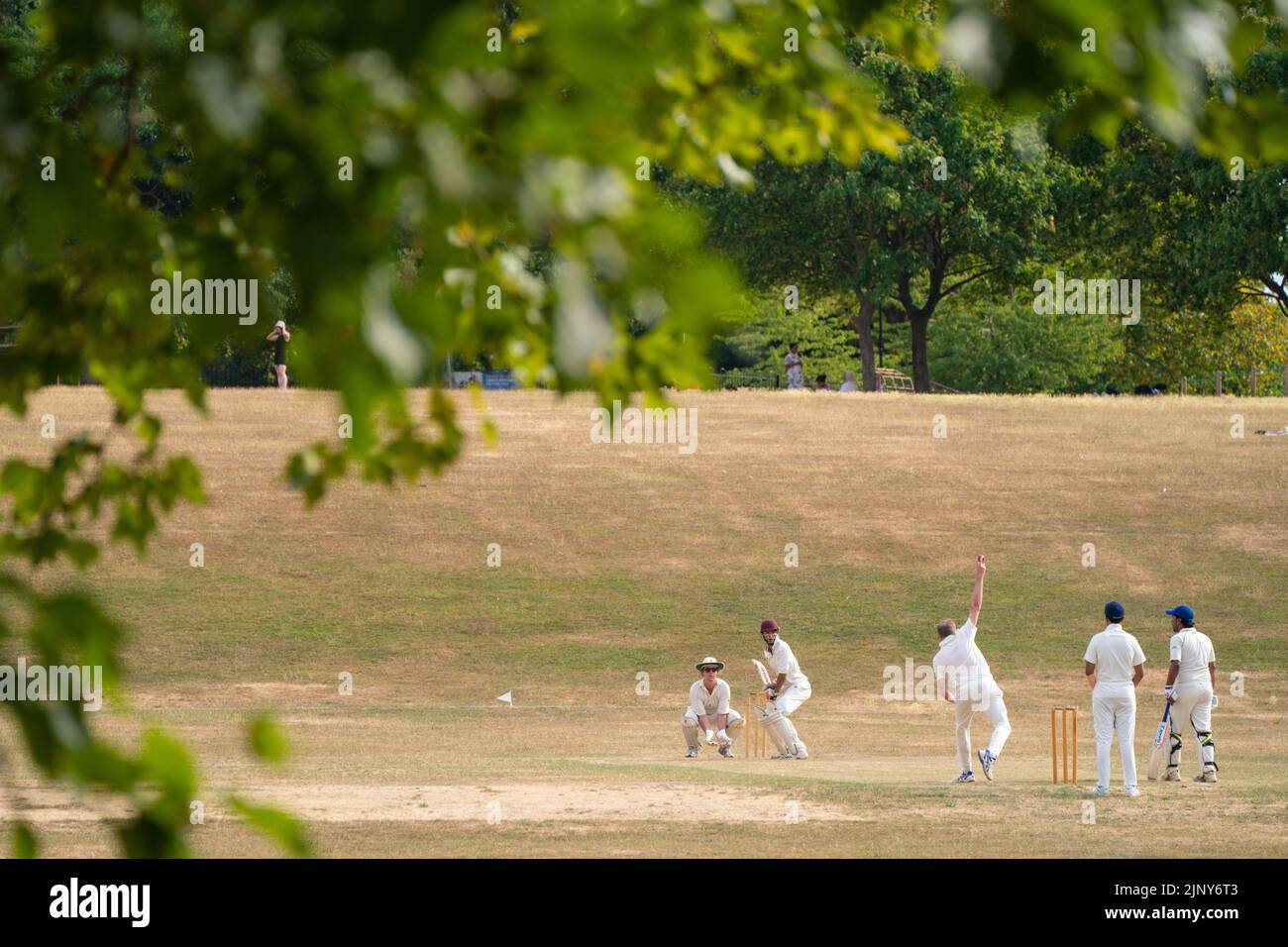 Millfields Cricket Club play at Hilly Fields park, in south east London ...