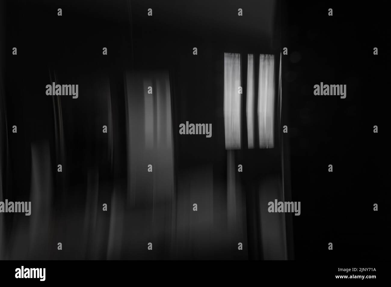 Intentional camera movement. Creepy effect in a dark room. Horror ...