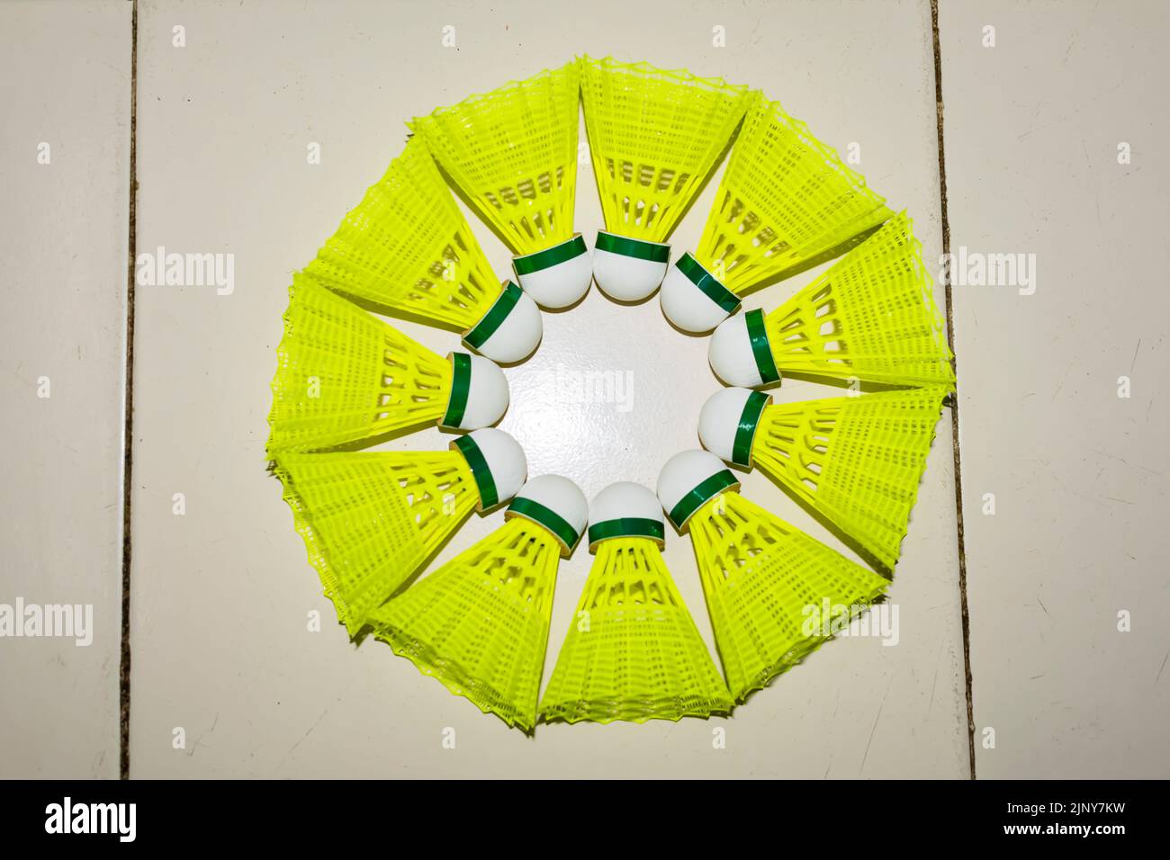 Plastic Badminton Ball,Yellow Ball,On Black Background,Texture Stock ...