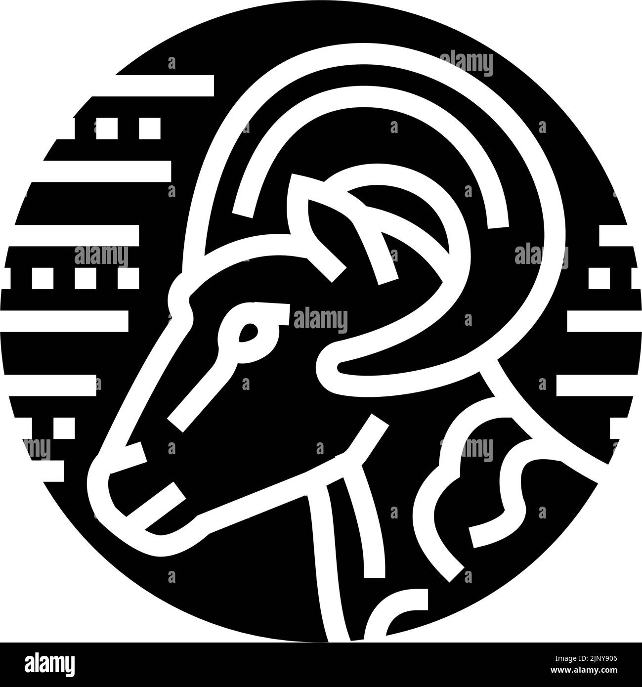 ram zodiac glyph icon vector illustration Stock Vector Image & Art - Alamy