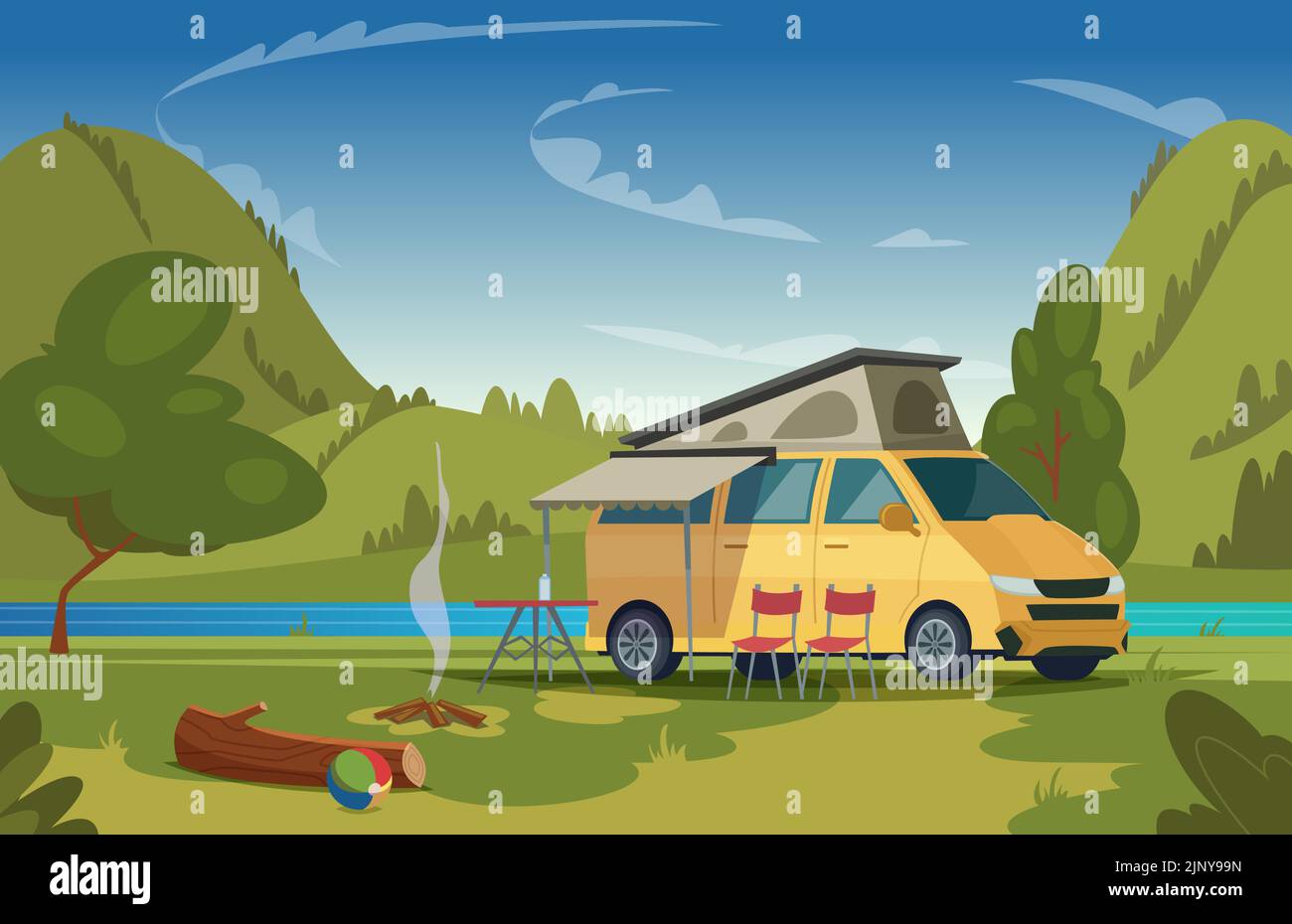 Camping background. Outdoor activity and relax time travel adventures ...