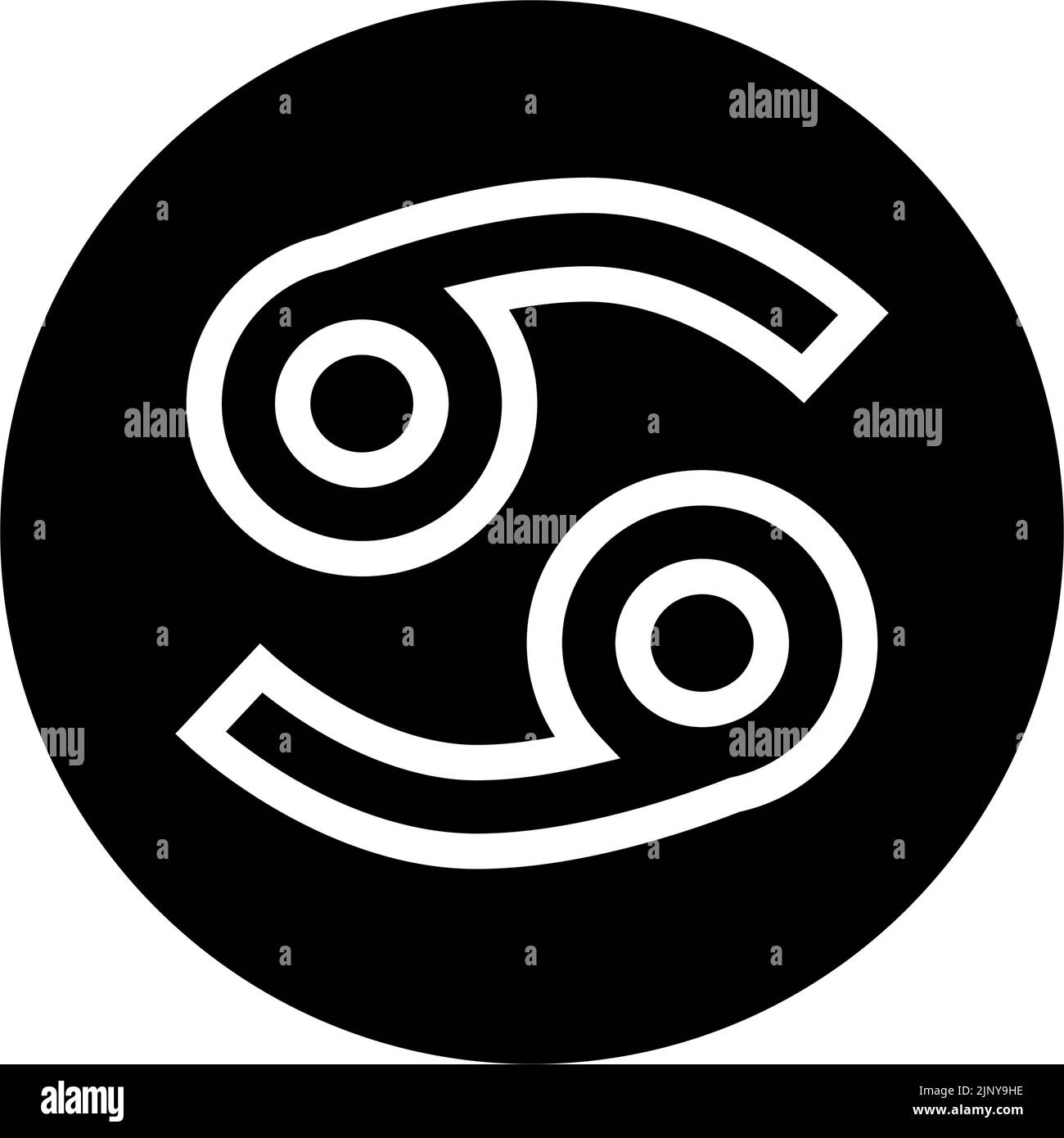 Zodiac crab cancer constellation Black and White Stock Photos & Images ...