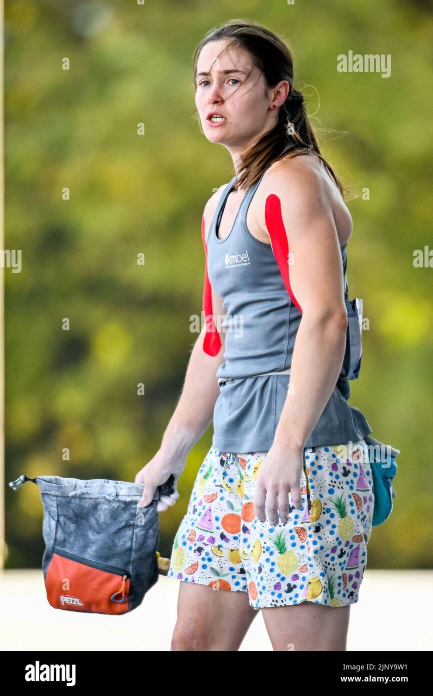 Belgian Chloe Caulier pictured in action during the final of the women ...