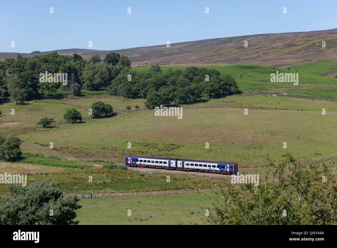 Northern Rail class 158 DMU train passing Kempswithem (between ...