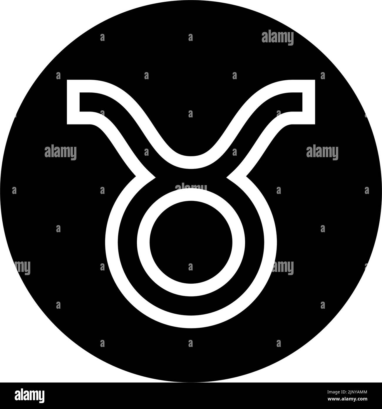 taurus zodiac glyph icon vector illustration Stock Vector Image & Art ...
