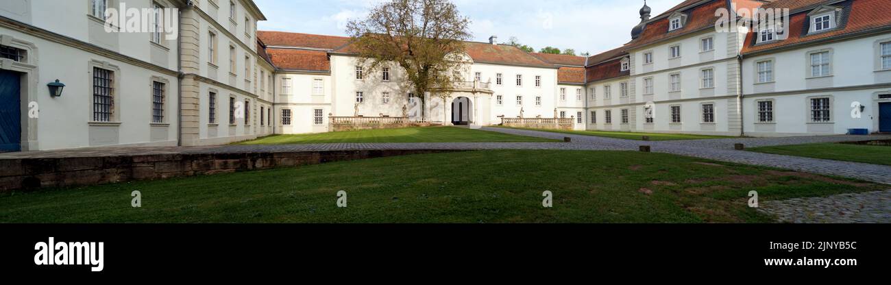 Schloss Fasanerie, palace complex from the 1700s, near Fulda, inner ...