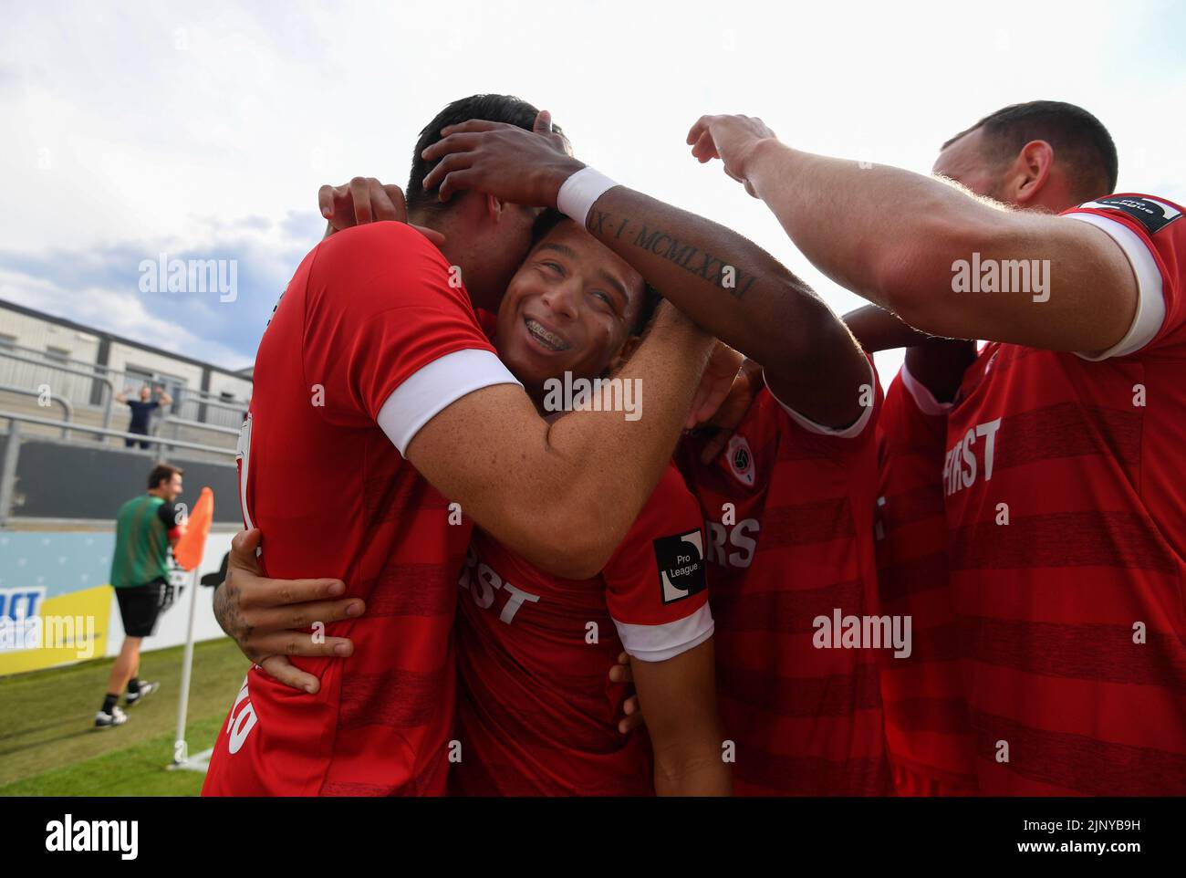 Antwerp's Anthony Valencia celebrates after scoring during a soccer ...