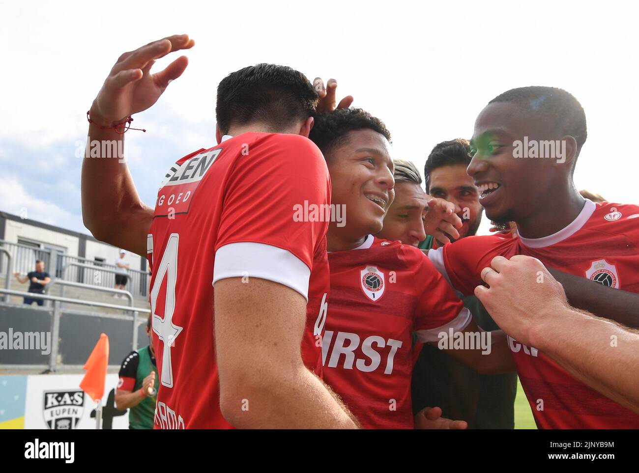 Antwerp's Anthony Valencia celebrates after scoring during a soccer ...