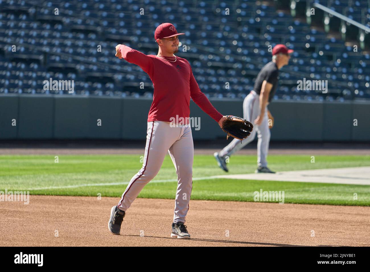 August 13 2022: Arizona third baseman Josh Rojas (10) during batting ...