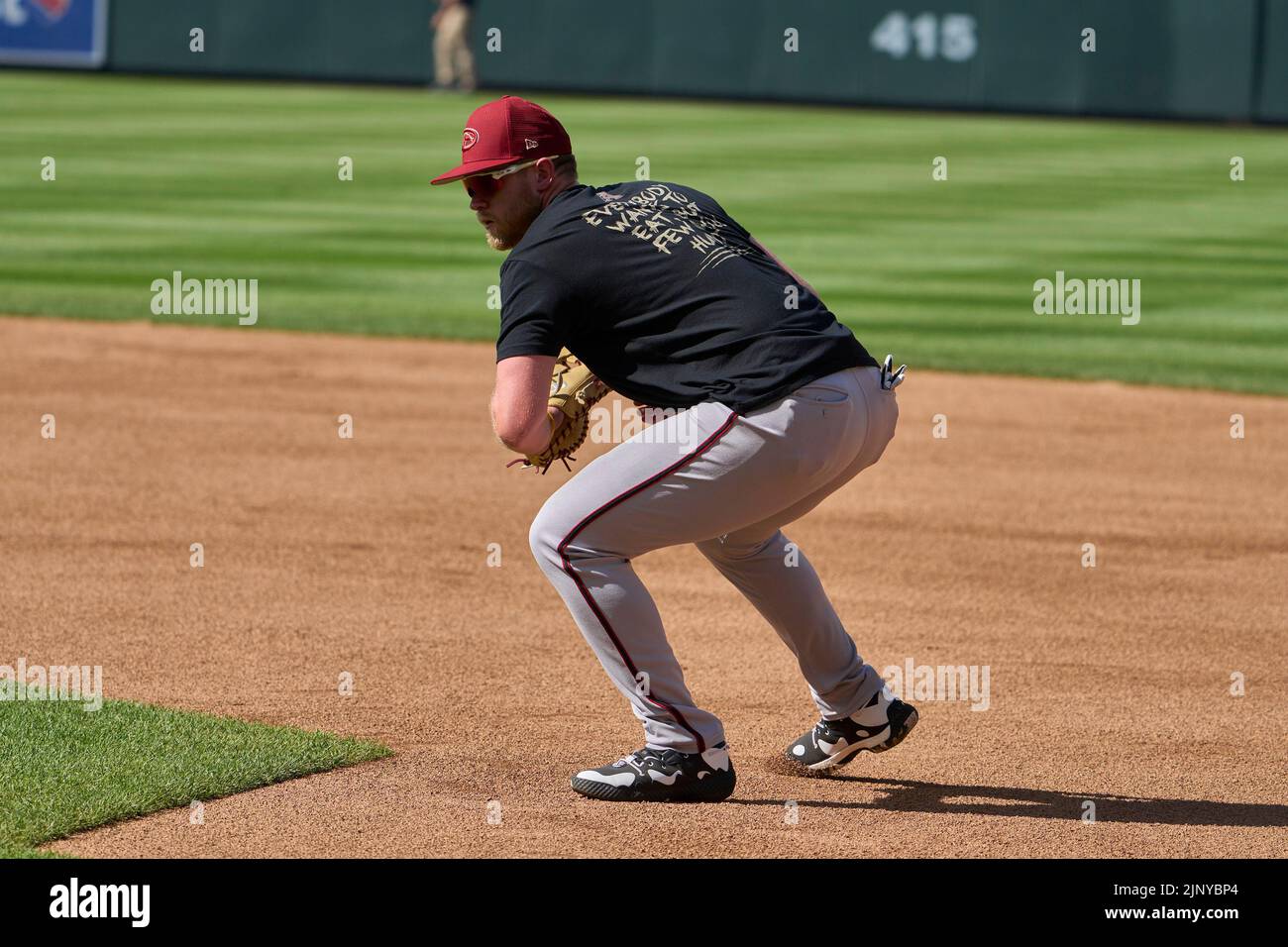 August 13 2022: Arizona first baseman Seth Beer (28) during batting ...