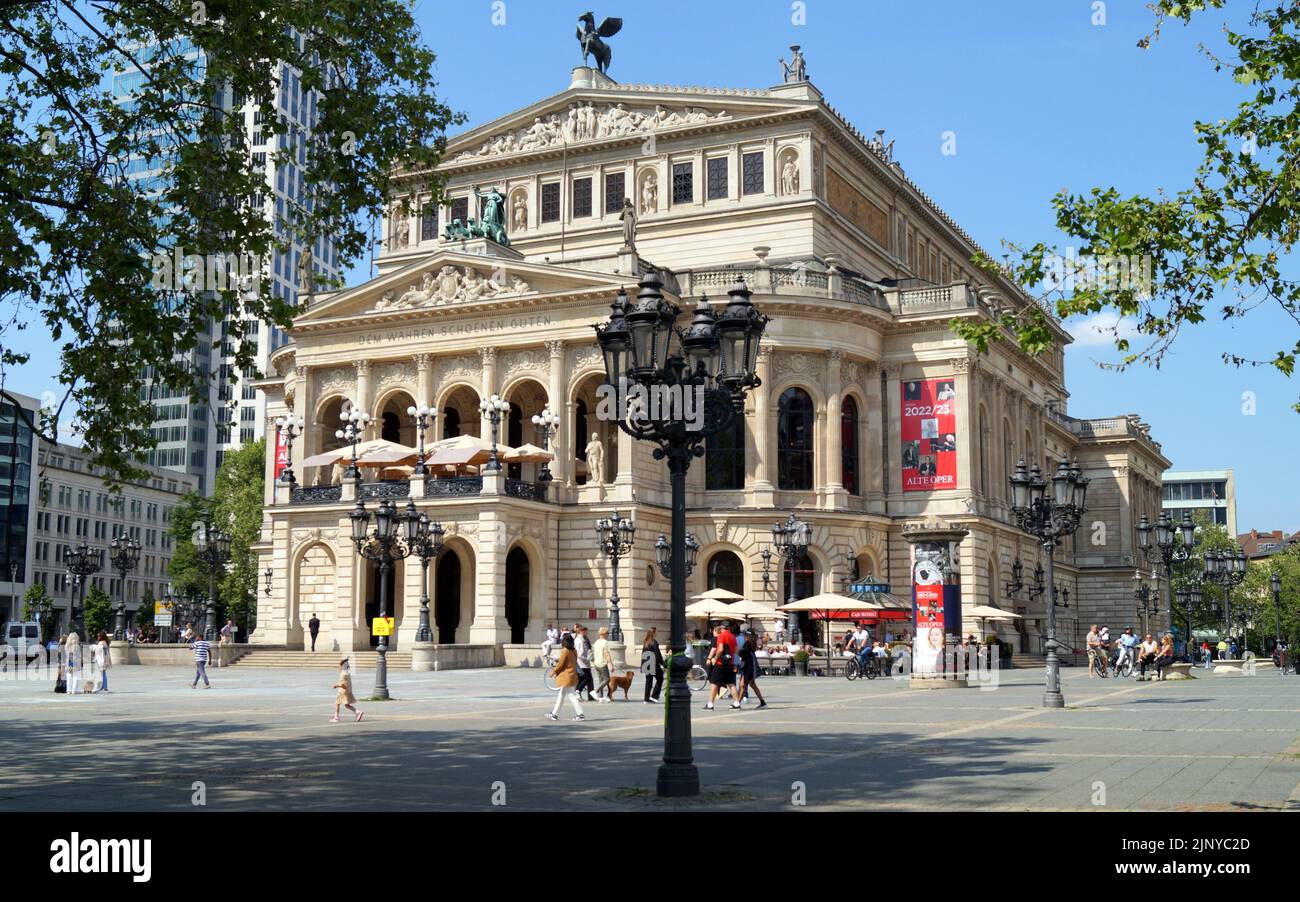 Alte Oper, Old Opera, built in 1880, rebuilt in the 1970s as a concert ...