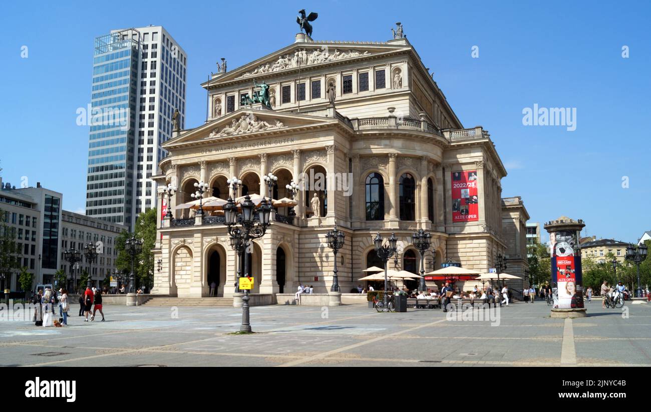 Alte Oper, Old Opera, built in 1880, rebuilt in the 1970s as a concert ...