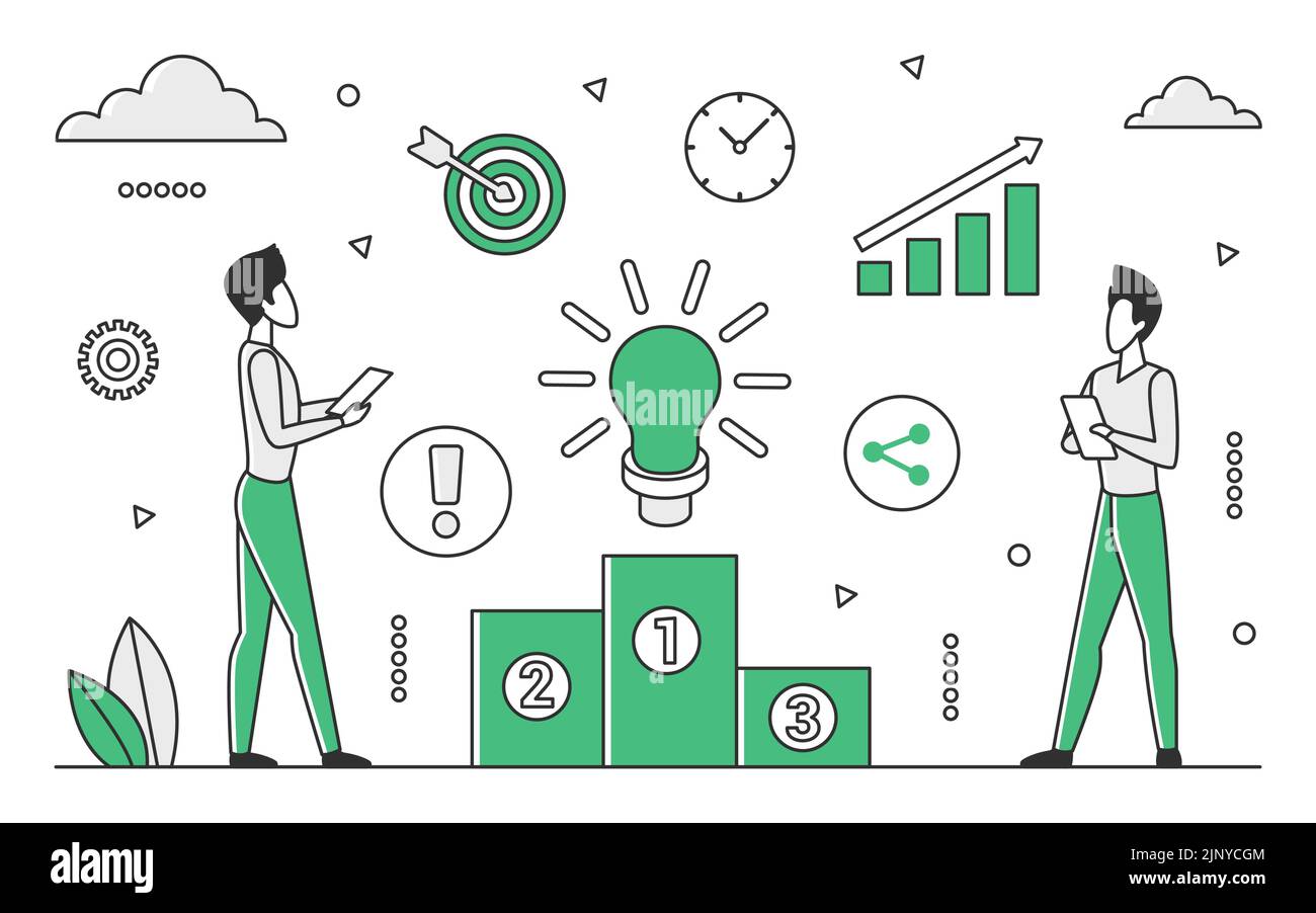 Top business high priority list. Time management strategy and deadline ...