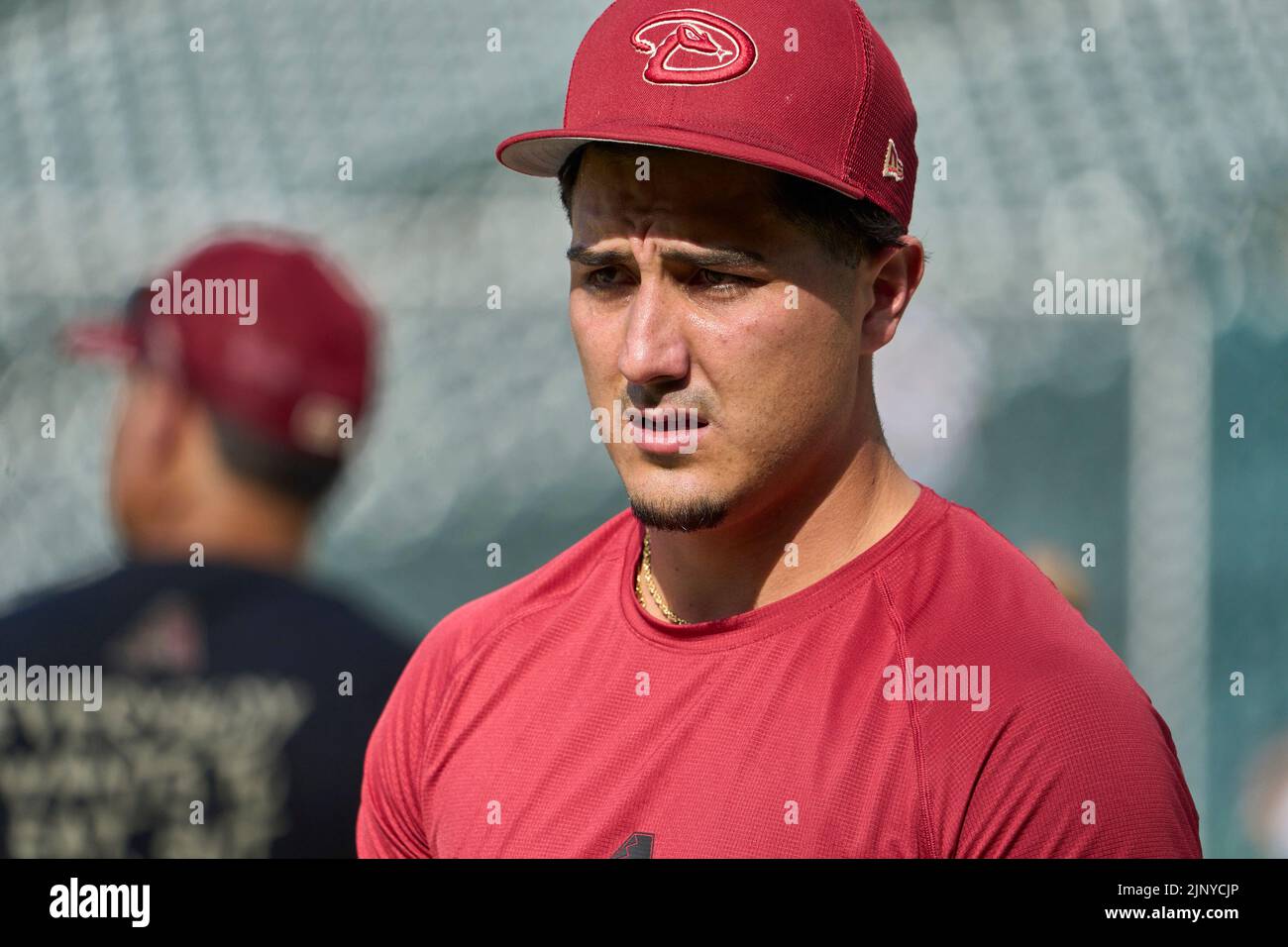 August 13 2022: Arizona third baseman Josh Rojas (10) during batting ...