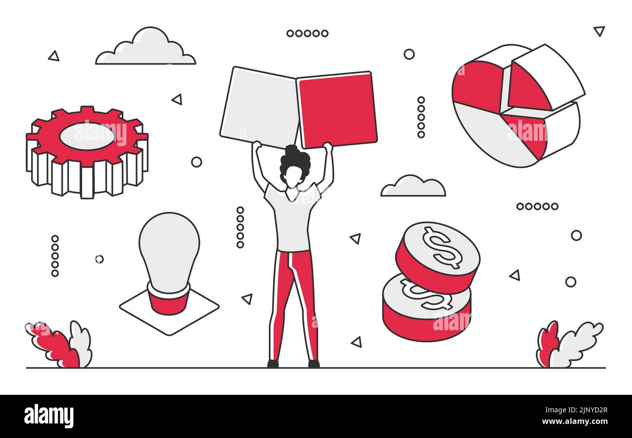 Increasing money chart. Financial forecasting data and analysis ...