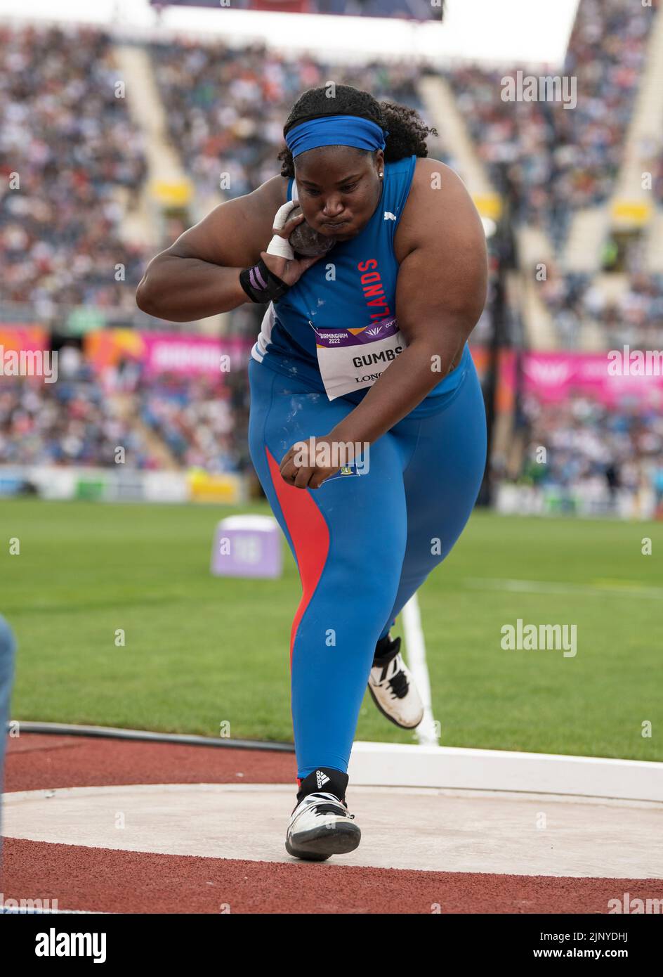 Trevia Gumbs of British Virgin Islands competing in the women’s shot ...