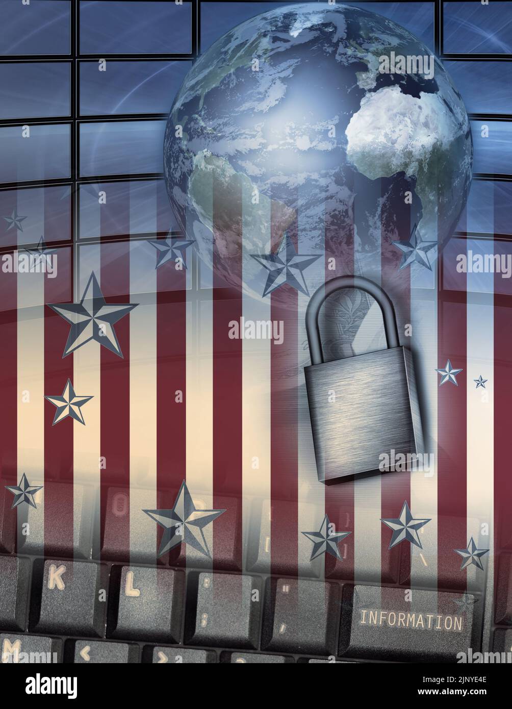 High Resolution USA Security. 3D rendering Stock Photo - Alamy