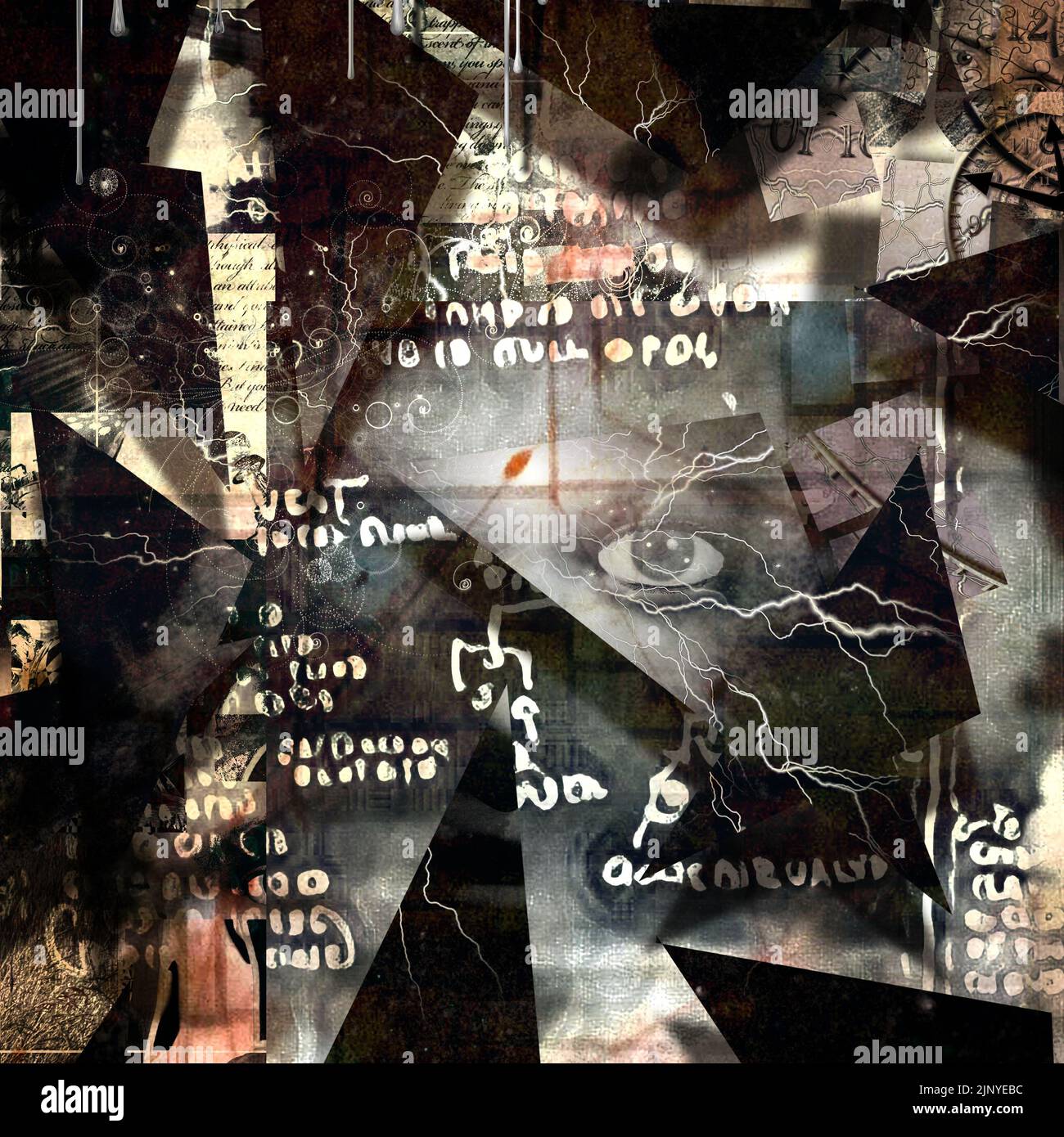 Art of mystic symbols. 3D rendering Stock Photo - Alamy