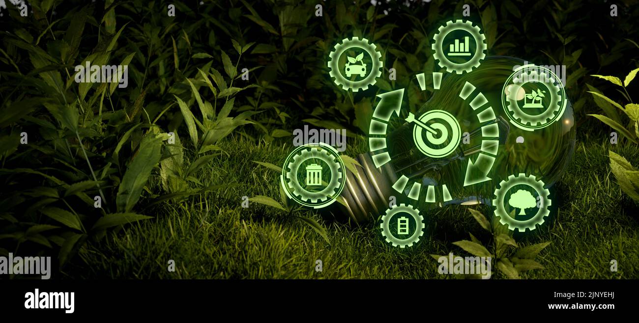 Earth Friendly Save Clean Planet Illustrative Banner Background 3D ...