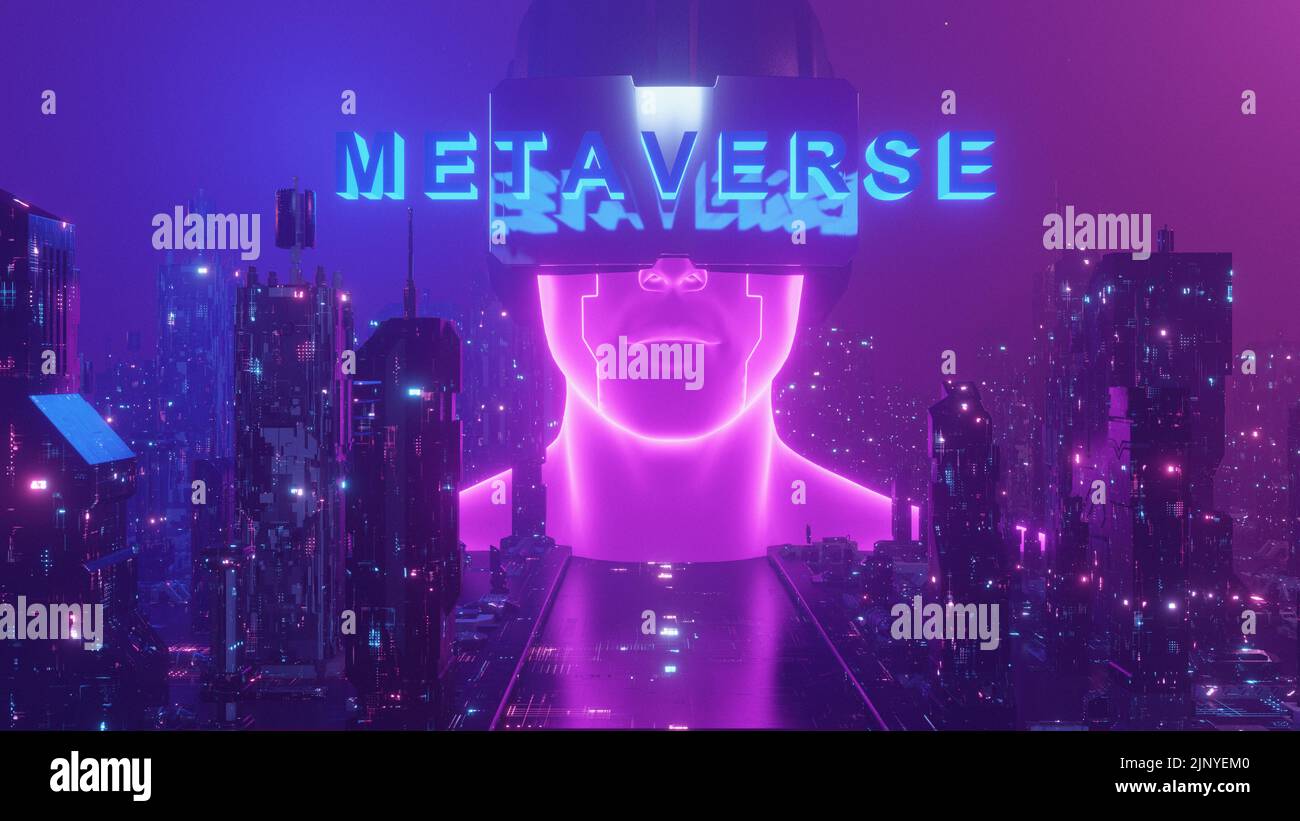 Metaverse Concept Background 3d Render Stock Photo - Alamy