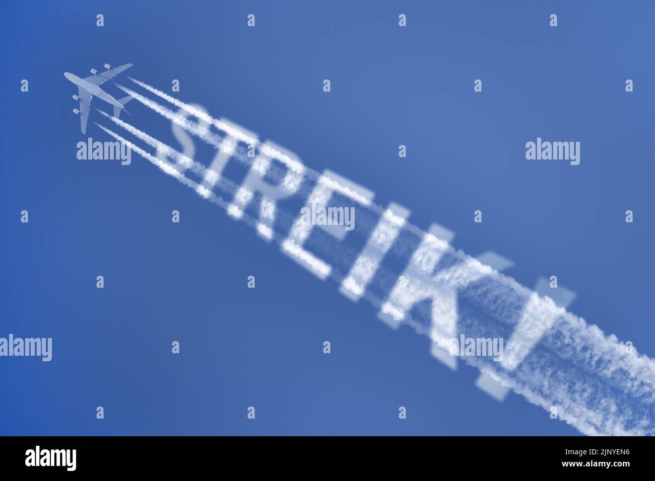 Aircraft sky writing hi-res stock photography and images - Alamy