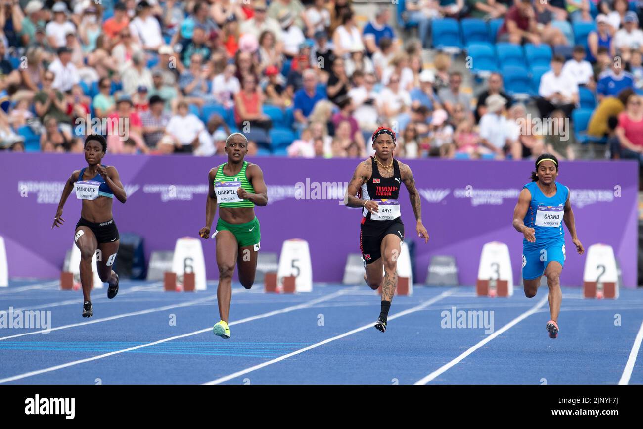 Dutee Chand of India competing in the women’s 100m heats at the ...