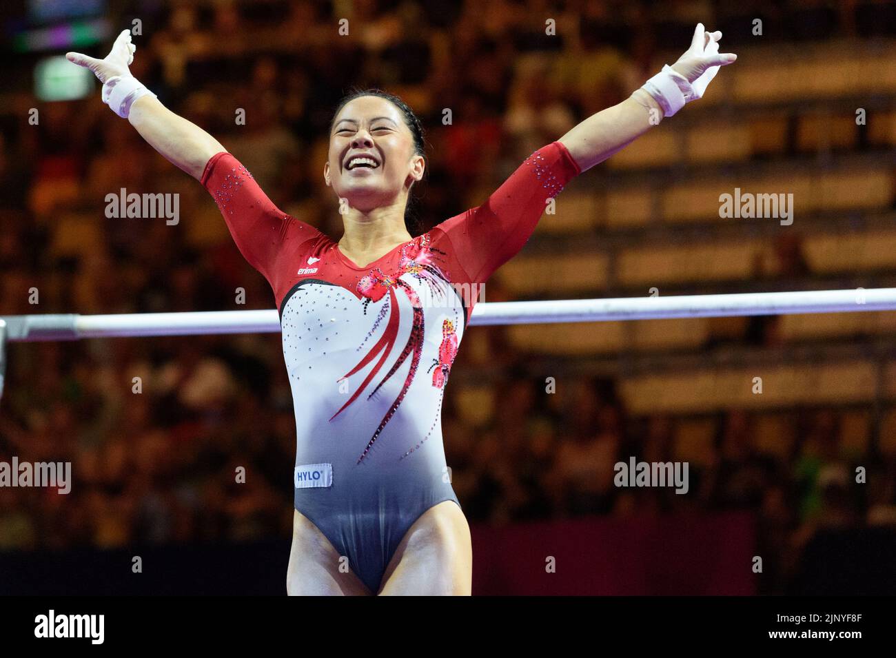Munich, Germany. 14th Aug, 2022. European Championships, gymnastics, final, women, Olympic Hall ...