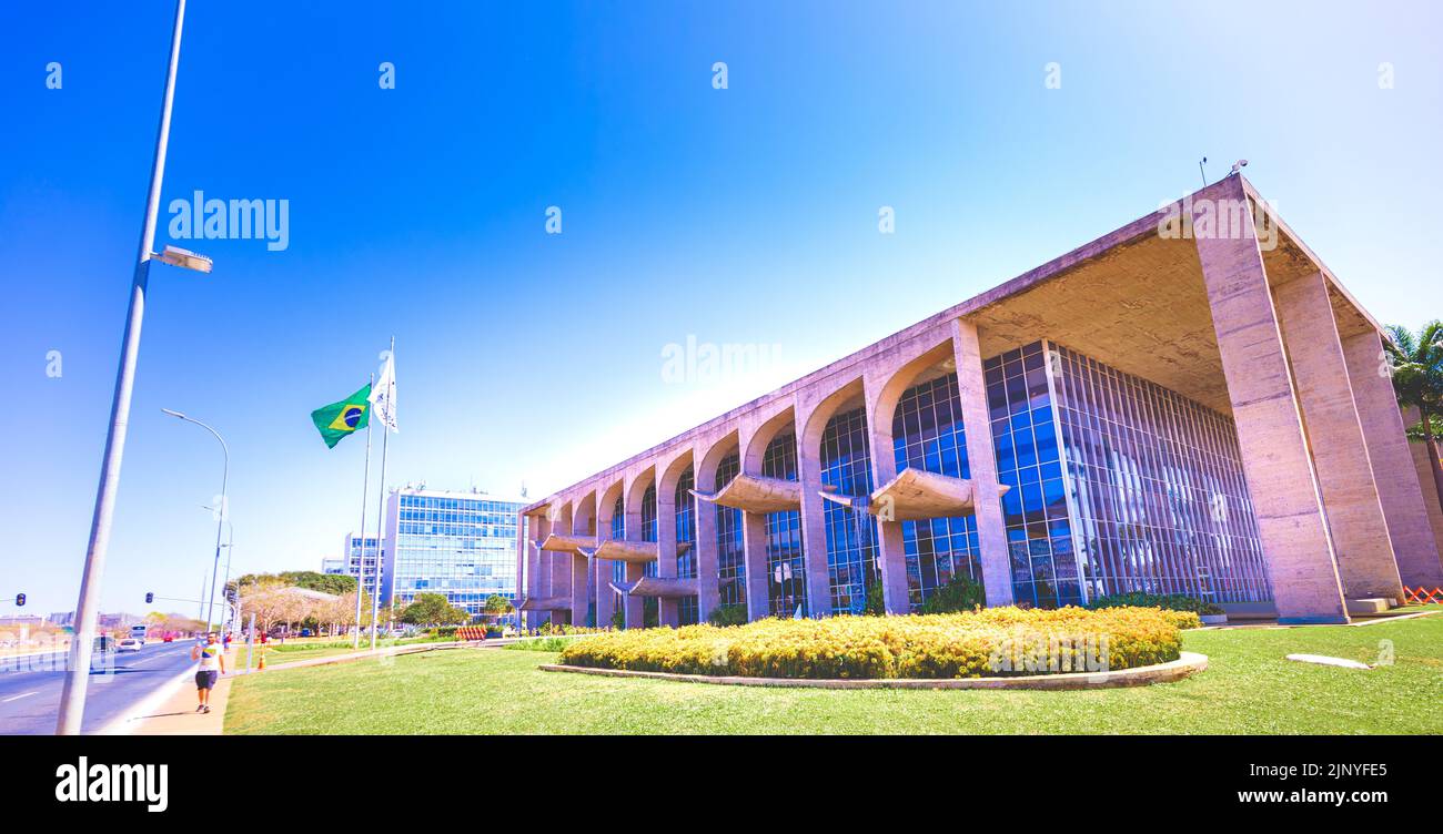 Palace of Justice in Brasilia city, seat of the Ministry of Justice and ...