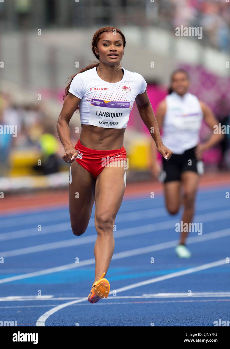Imani Lansiquot of England competing in the women’s 100m heats at the ...