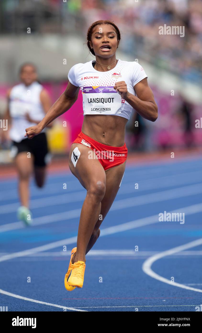 Imani Lansiquot of England competing in the women’s 100m heats at the ...