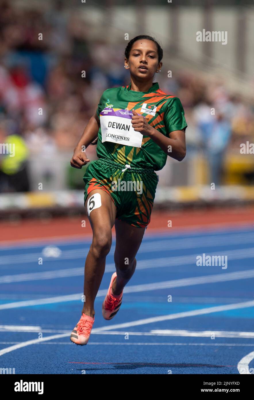 Sumaya Dewan of Bangladesh competing in the women’s 100m heats at the ...