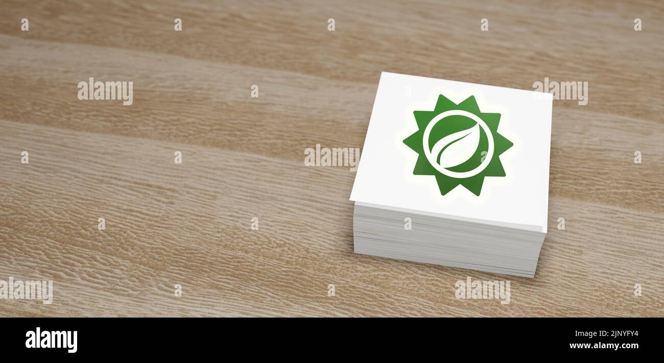 Sun Eco Leaf Green Energy Concept Banner Copyspace 3D Render Stock ...