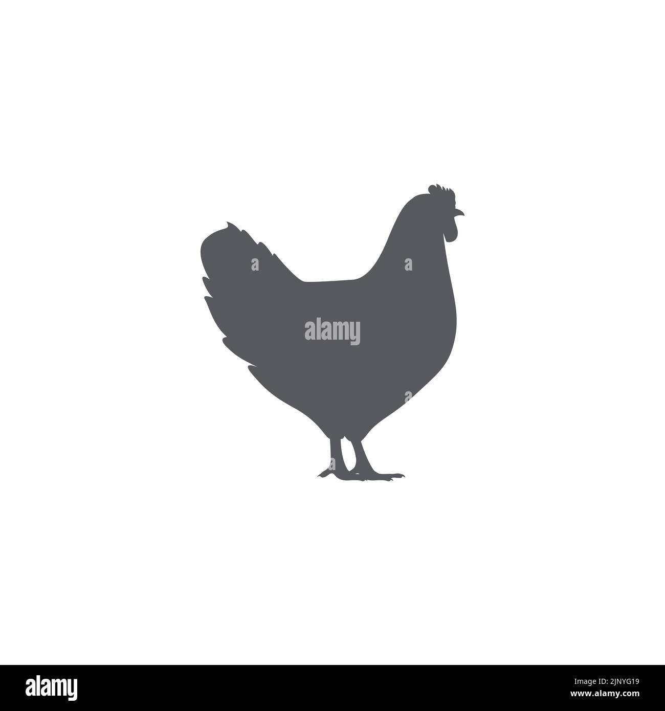 Chicken silhouette logo design. Vector symbol of farm collection. Hen ...
