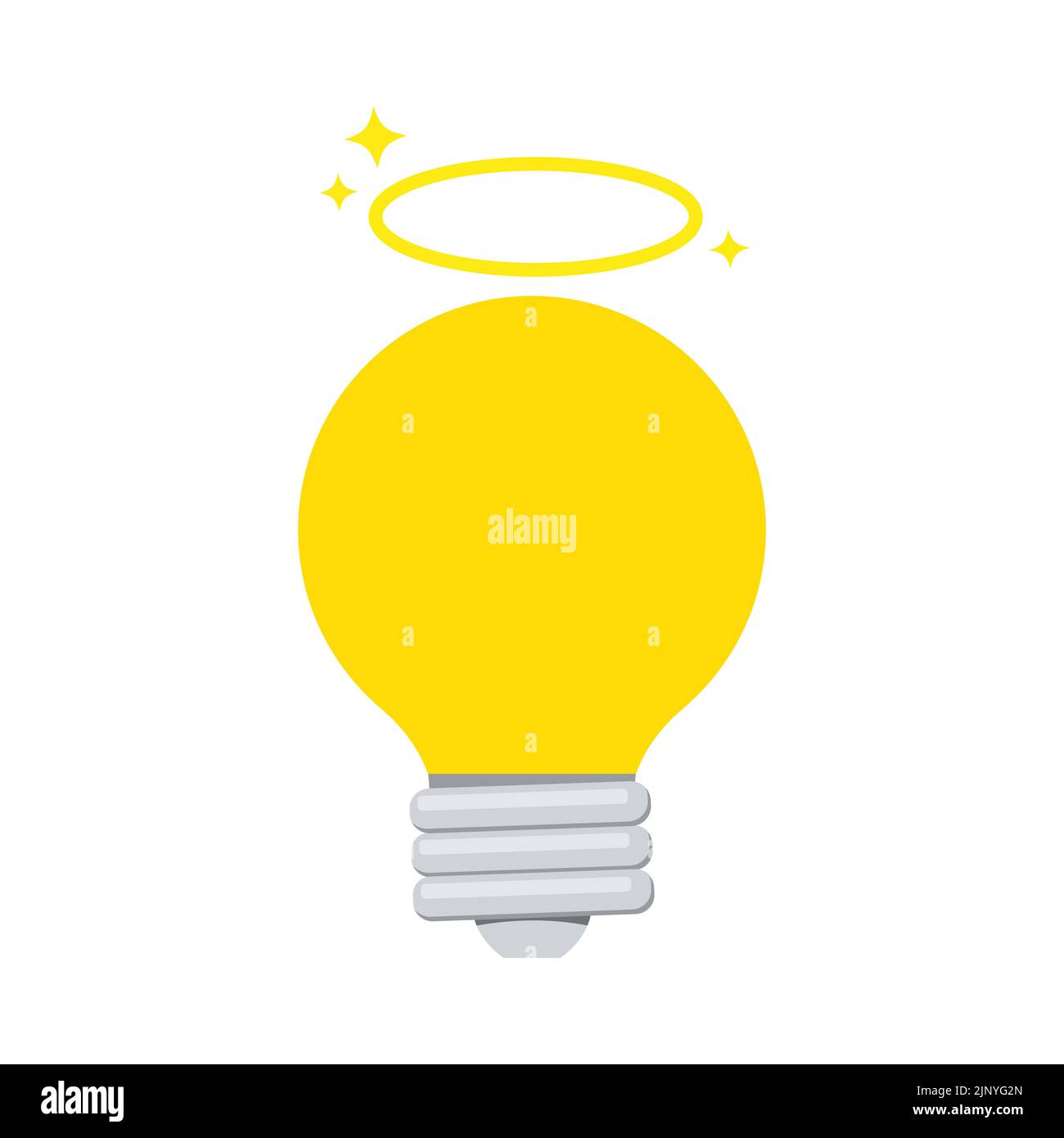 Angel light bulb vector creative illustration icon Stock Vector Image ...