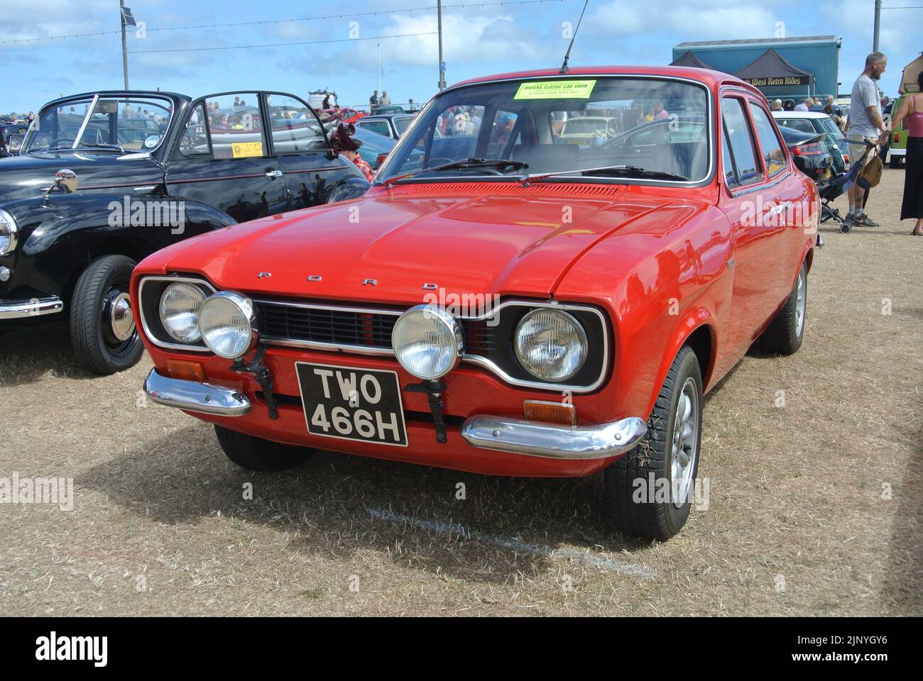 A 1969 Ford Escort Mk1 Parked On Display At The English Riviera Classic Car Show Paignton