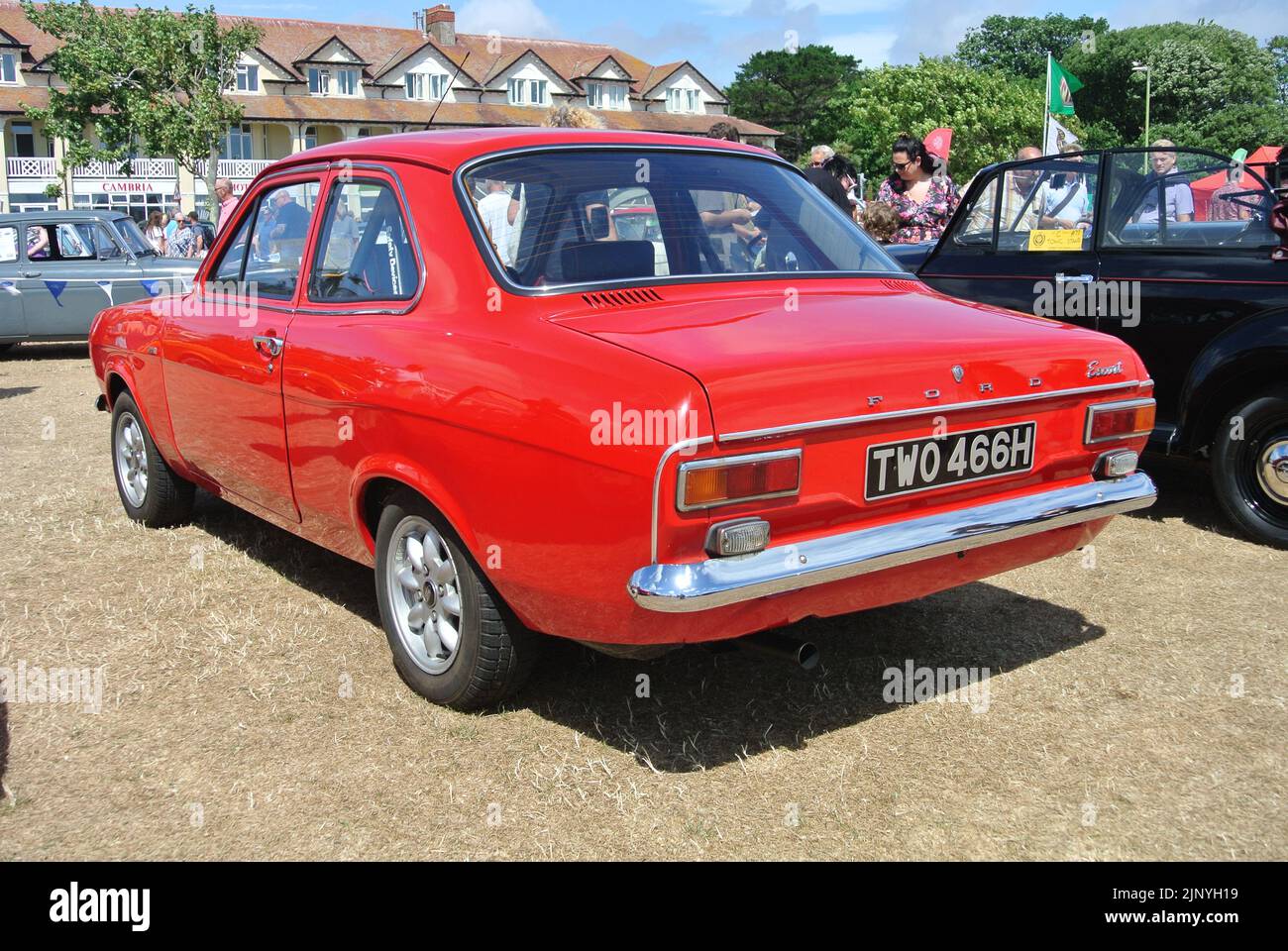A 1969 Ford Escort Mk1 parked on display at the English Riviera classic ...