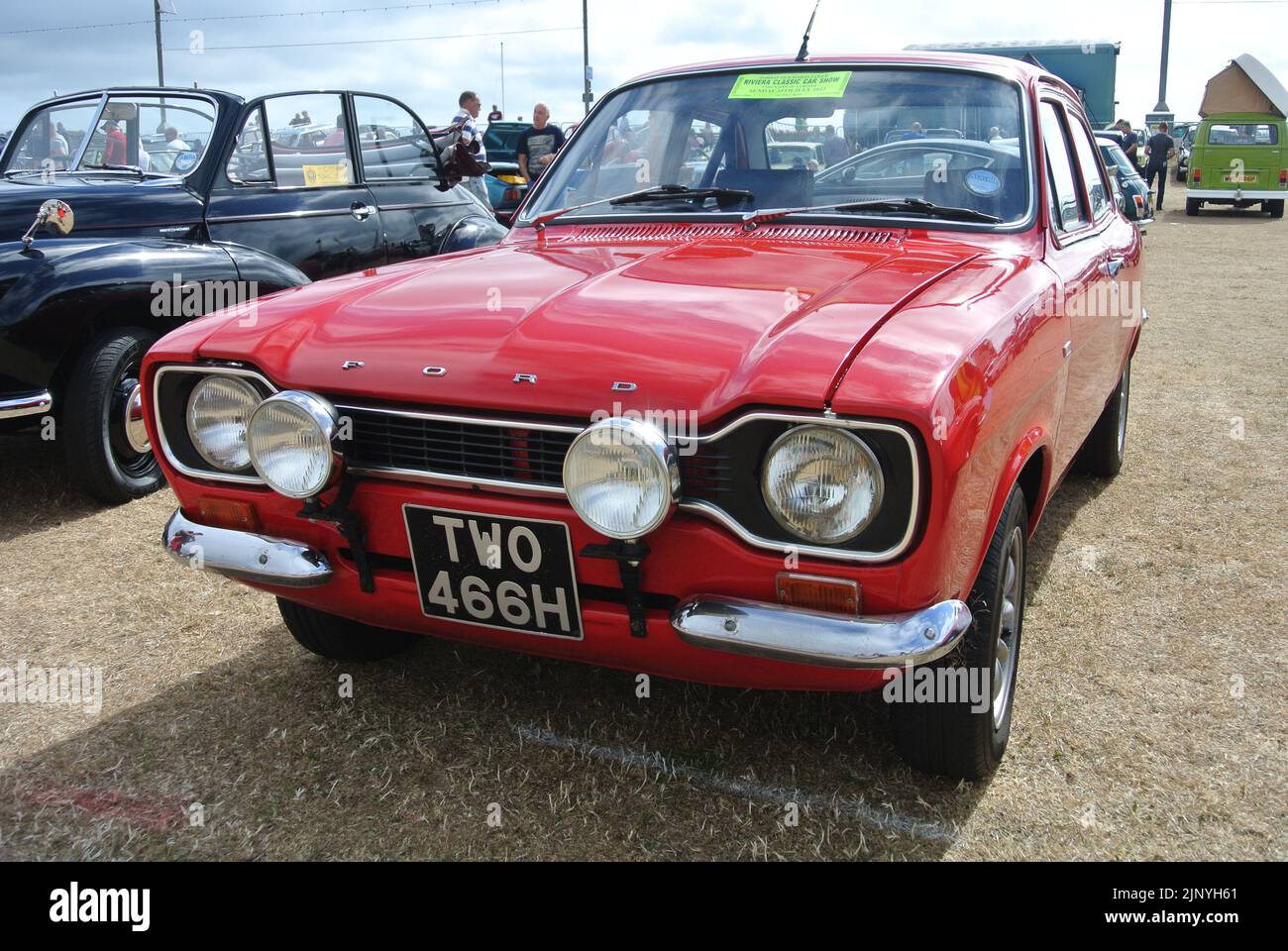 A 1969 Ford Escort Mk1 parked on display at the English Riviera classic ...