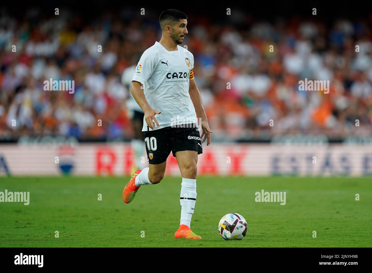 Carlos Soler of Valencia FC during the La Liga match between Valencia ...