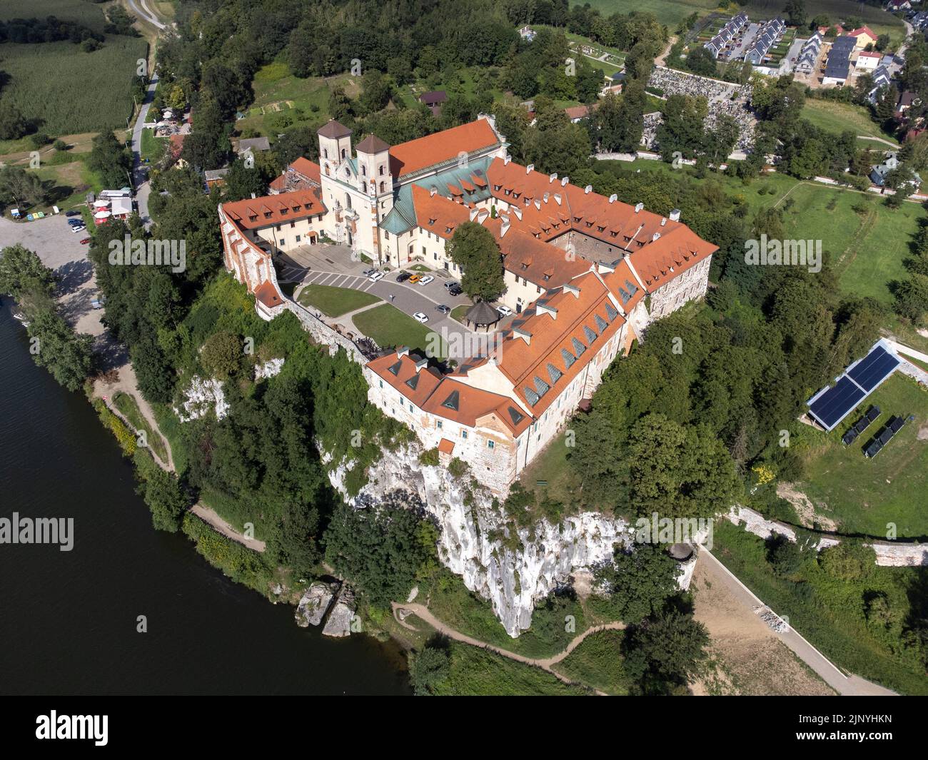 Historic buildings of the Benedictine Abbey in Tyniec, Krakow, Poland ...