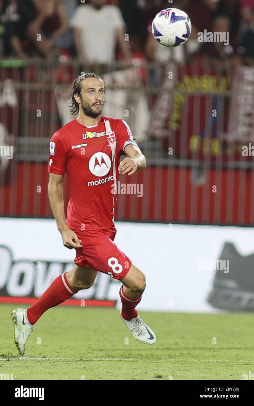Monza, Italy. 13th Aug, 2022. Andrea Barberis of AC Monza play the ball ...