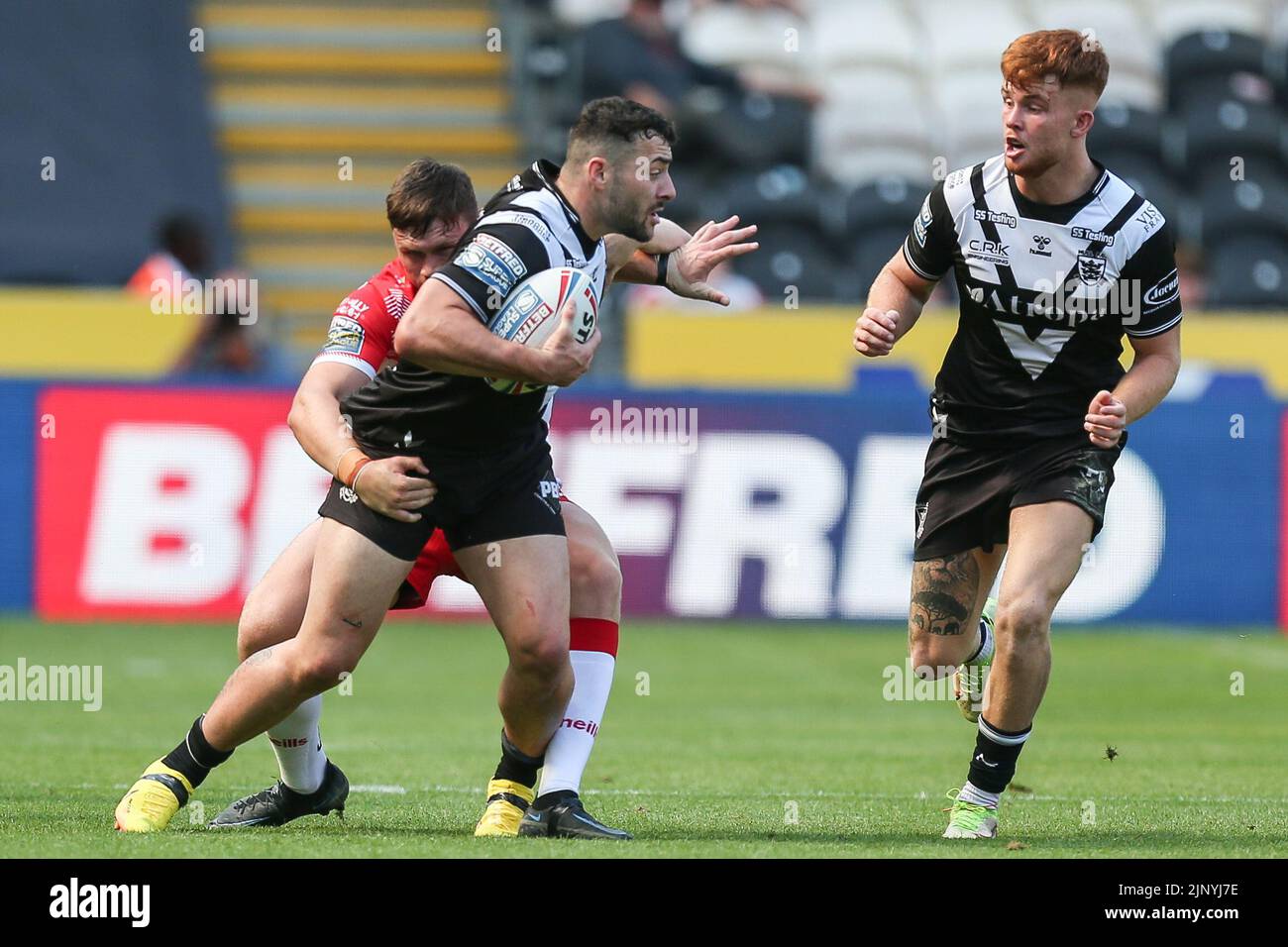 Jake Connor #1 of Hull FC takes an interception pass Stock Photo - Alamy