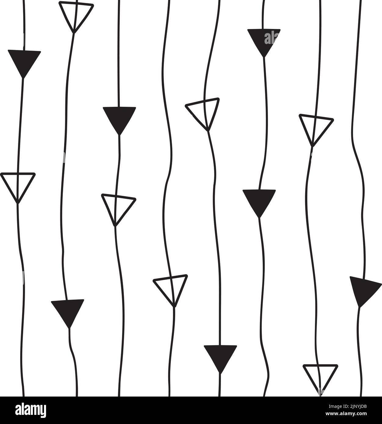 Seamless Line Pattern Texture Geometric Background With Elements Of A Triangular Shape Stock